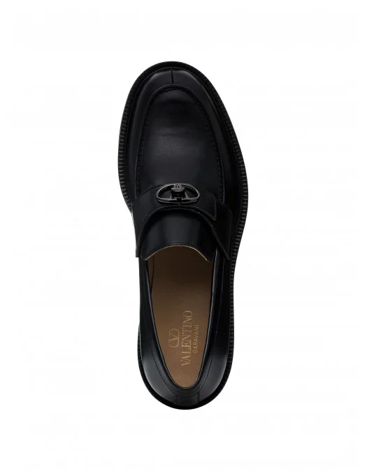 Pantofi VALENTINO GARAVANI, Logo Metalic, Negri - 5Y2S0I58LXX0NO ...