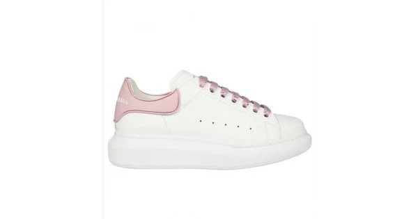 Sneakers Alexander Mcqueen, Alb, Sireturi Roz - 621056WHXMT77