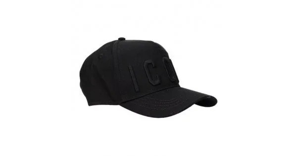 Sapca DSQUARED2, Icon Negru Logo Frontal, Negru - BCM041205C00001M436 ...