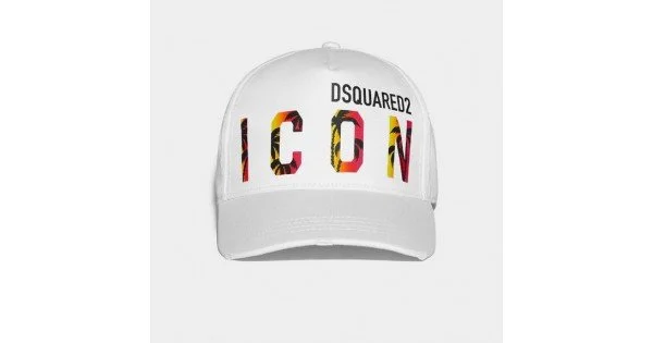 Sapca DSQUARED2, Logo Icon Sunset, Alb - BCM066805C000011062 - Capodopera12