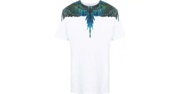 Tricou Marcelo Burlon, White, Imprimeu Colorat-CMAA018R21JER0010169
