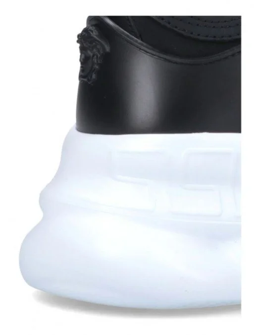 Sneakers Versace, Chain Reaction, Black with Blue Laces ...