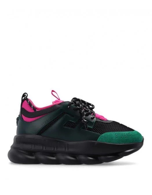 Sneakers Versace, Chain Reaction, Green Pink - DSU7071ED7CTG6G290 ...