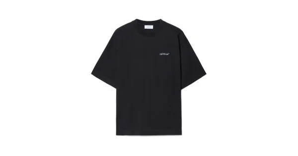 TRICOU OFF WHITE, Barber Arrow, Cotton, Black - OMAA120S25JER00G1042 ...