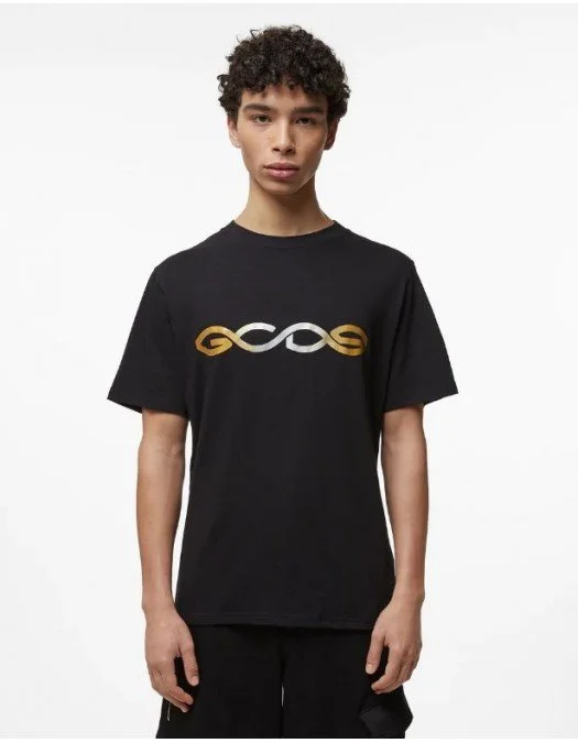 Tricou GCDS, Reflective Print, Black - SS23M13065402 - Capodopera12